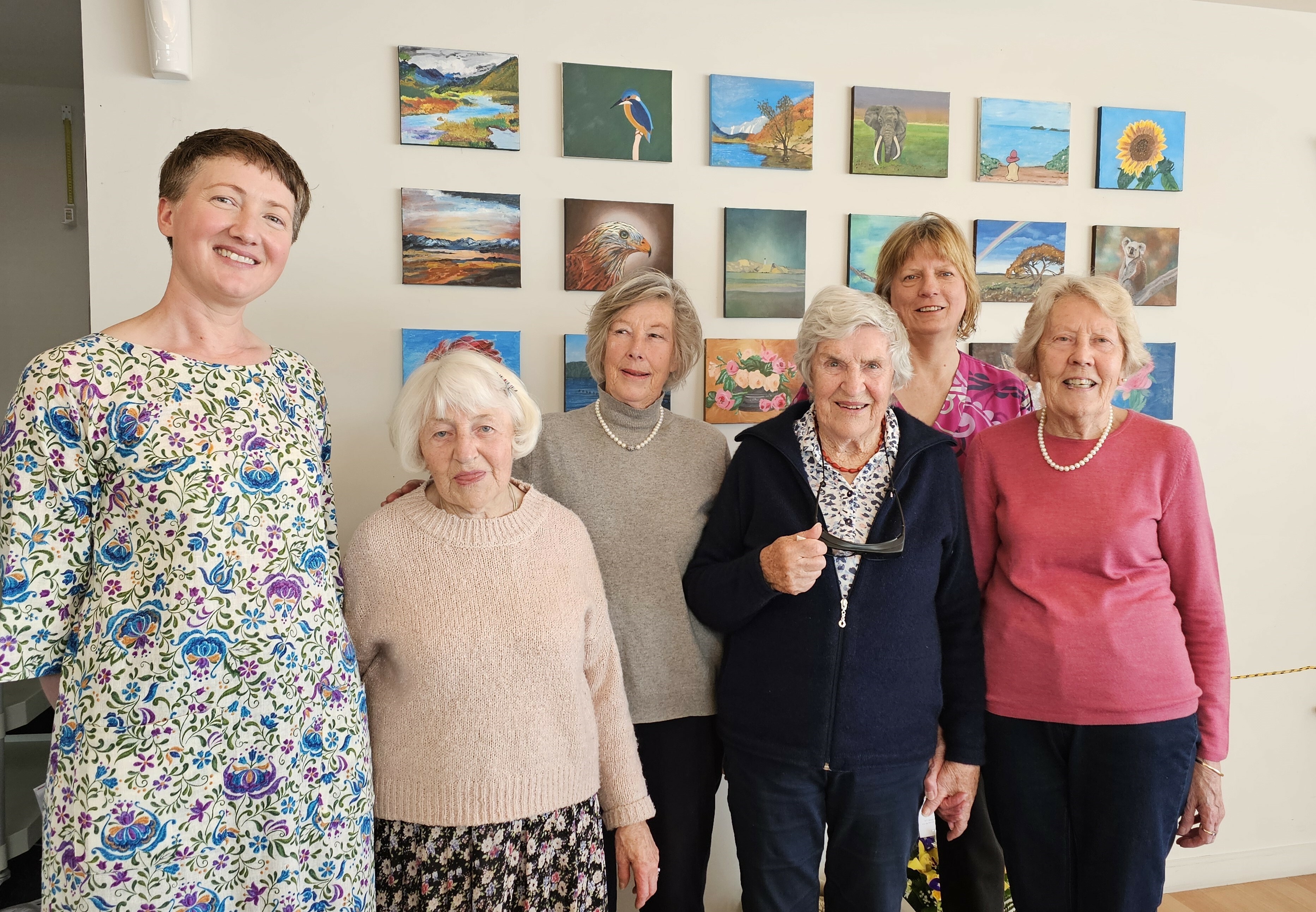 Resident art group display works